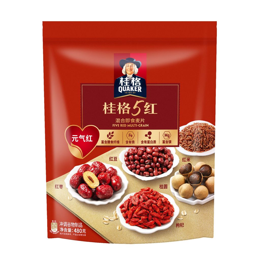 Quaker Five Red Multigrain Oats 480g | Shopee Singapore