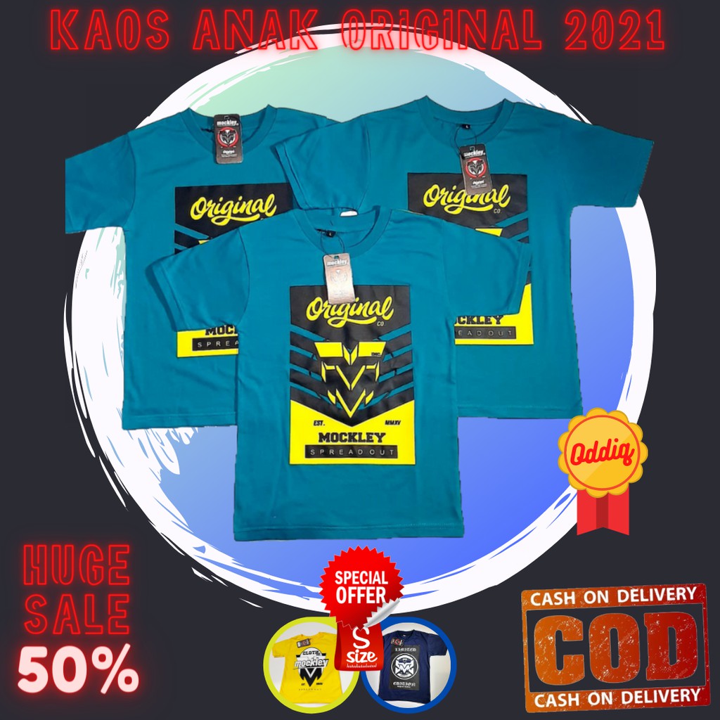 Original Distro Children T-Shirt (2021) Latest Model (Blue) | Shopee ...