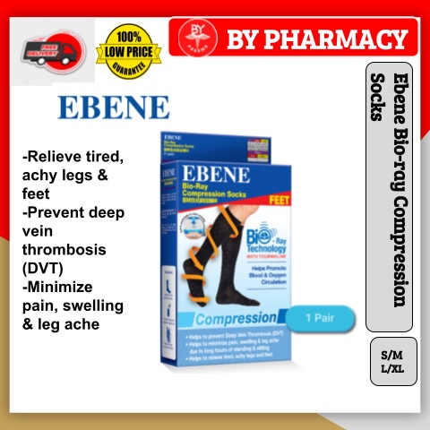 Ebene Bio-Ray Compression Socks S-M/L-XL (1 PAIR) | Shopee Singapore