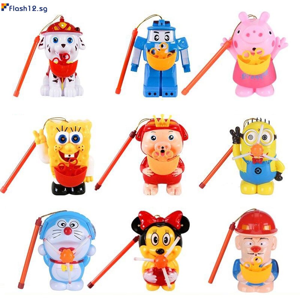 【in stock】 Mid-Autumn Festival Toy Gift Lantern Portable Blowing Bubble ...