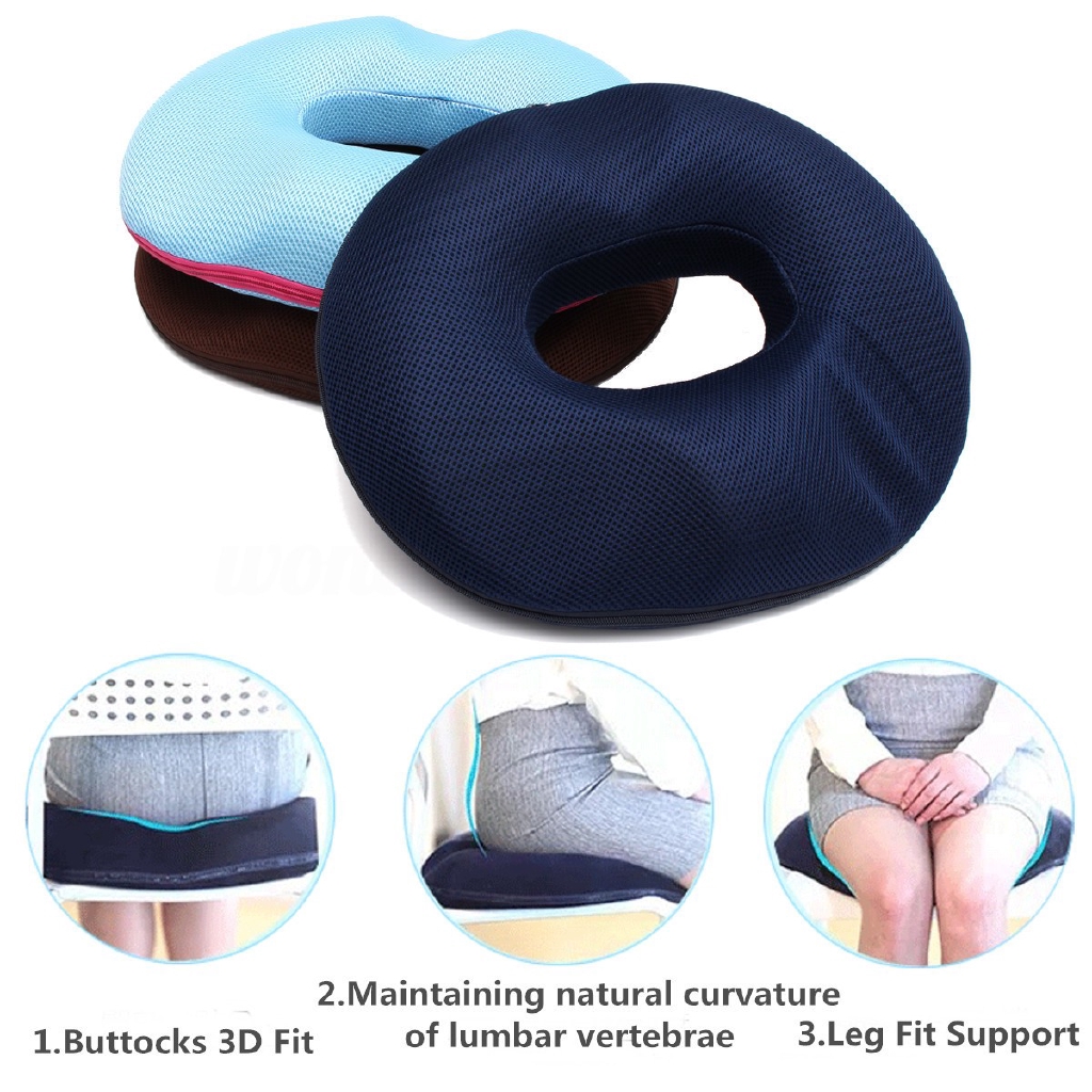 Woman Tailbone Cushion Hemorrhoid Donut Pillow Memory Sponge Shopee