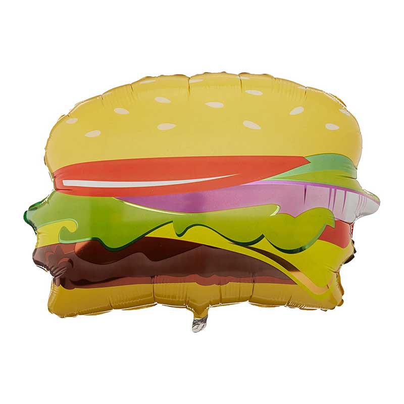 [SG SELLER] 26" Hamburger Balloon Party Decor | Shopee Singapore
