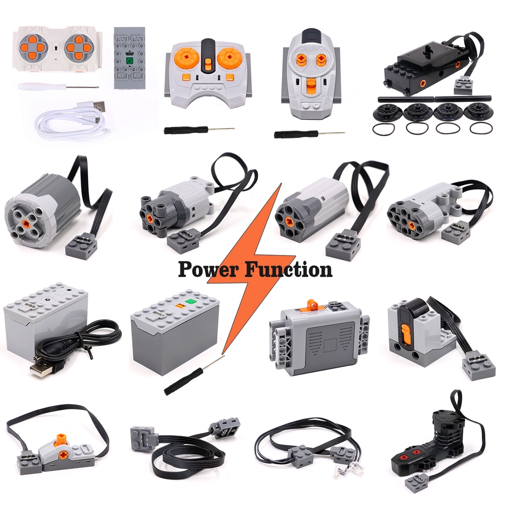 Compatible with Lego Technic Motor Remote Control Power Functions Set ...