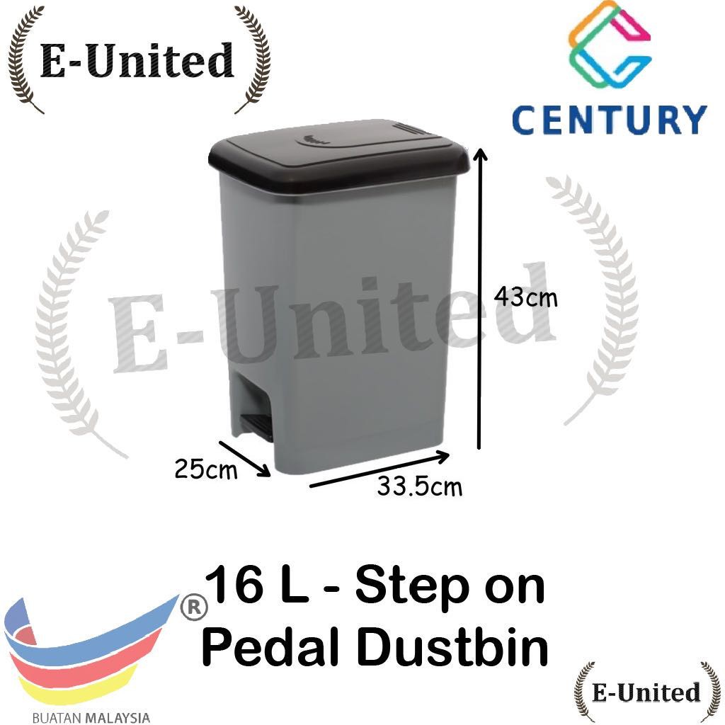 Century* 1028C -Step Dustbin / Office Dustbin / Dustbin With Inner Bin ...