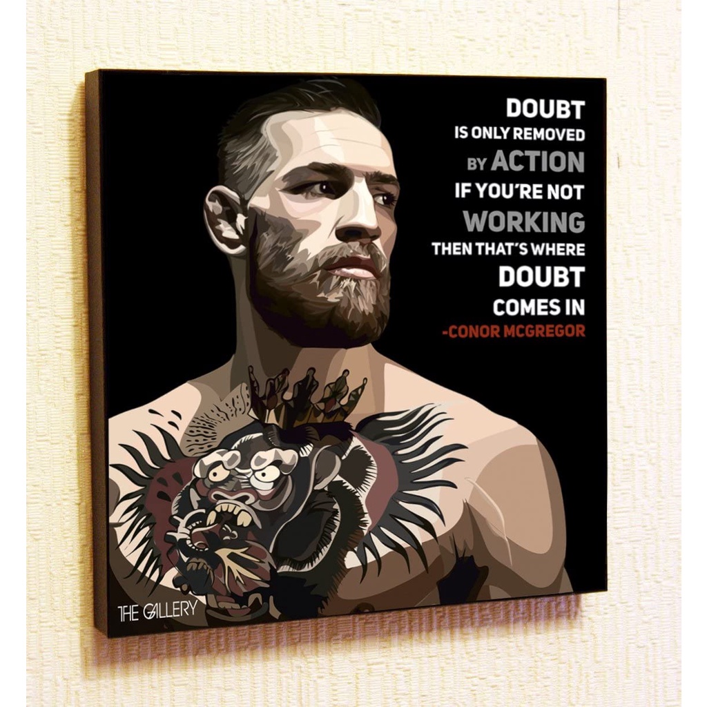 Conor McGregor UFC MMA Ireland Motivational Quotes Wall Decals Pop Art ...