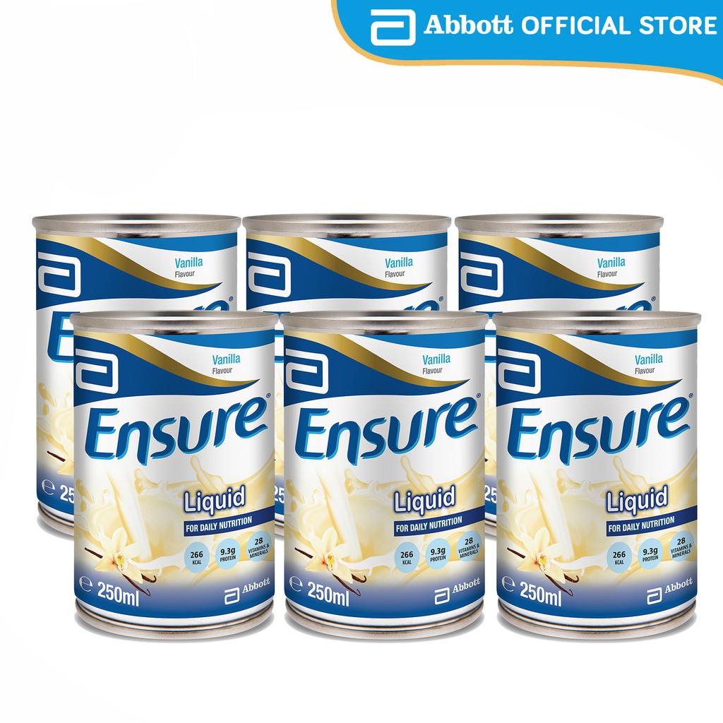 [Bundle of 6] Ensure Liquid - Vanilla (250ml) | Shopee Singapore
