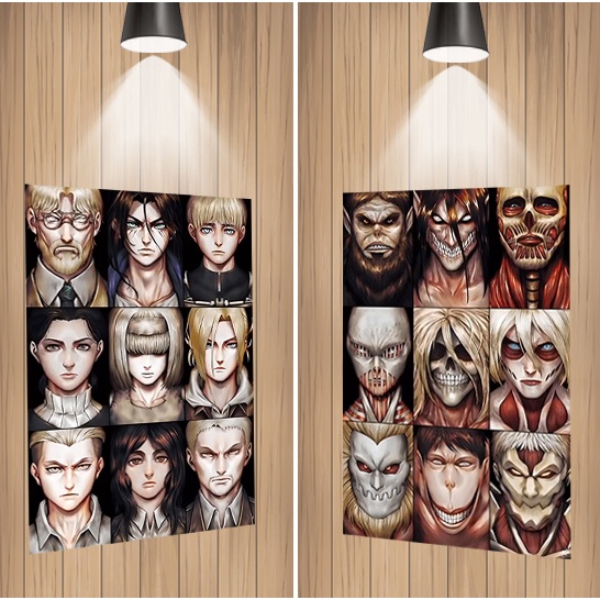 Anime Attack on Titan Poster 3D Lenticular Poster Wall Decor Triple ...