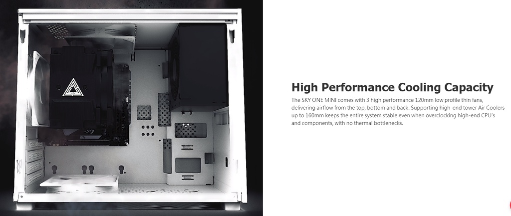 Montech Sky One Mini/3x High Airflow Fans Pre-Installed /Tempered Glass ...