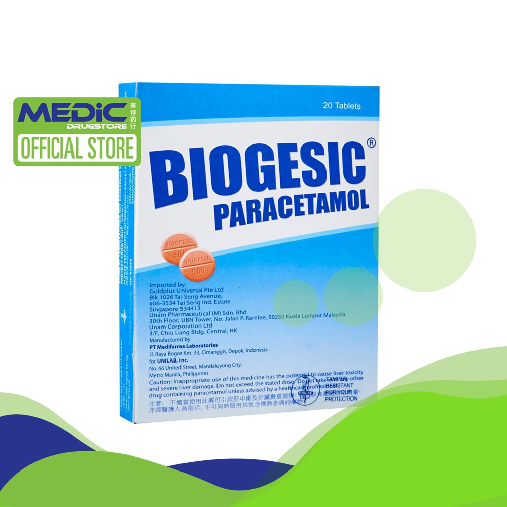 [Bundle of 6] Biogesic Paracetamol 500Mg Tablet - By Medic Drugstore ...