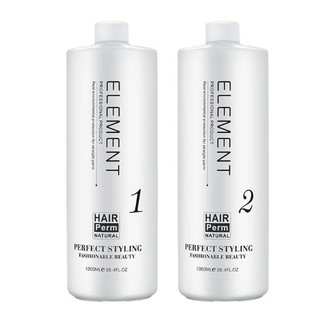 Permanent Hair Perming Lotion (Cold Wave Lotion 1000ml + Neutralizer ...