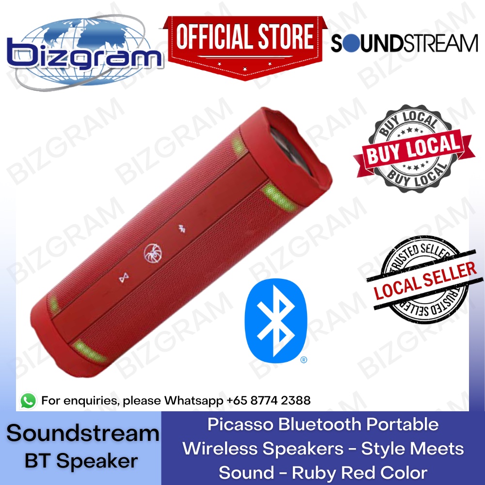 Soundstream Picasso Bluetooth Portable Wireless Speakers - Style Meets ...
