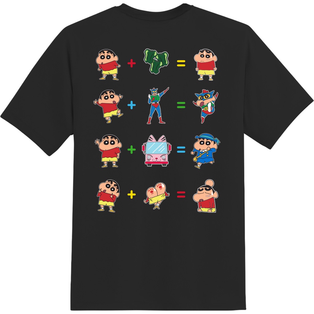 [Crayon Shin-chan] La Bi Xiao Xin Assorted Unisex Adult T-Shirts (Black ...