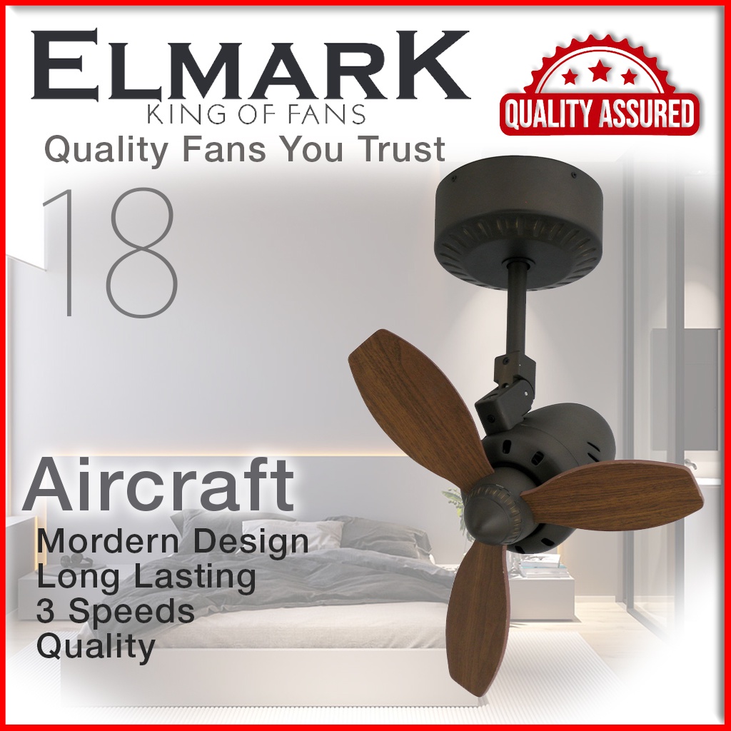 Ceiling Fan Elmark Aircraft International Brand Taiwan Made | Shopee ...