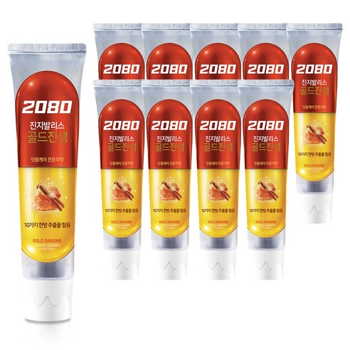 2080 Gingivalis Gold Ginseng Toothpaste 150g x 10 tubes | Shopee Singapore