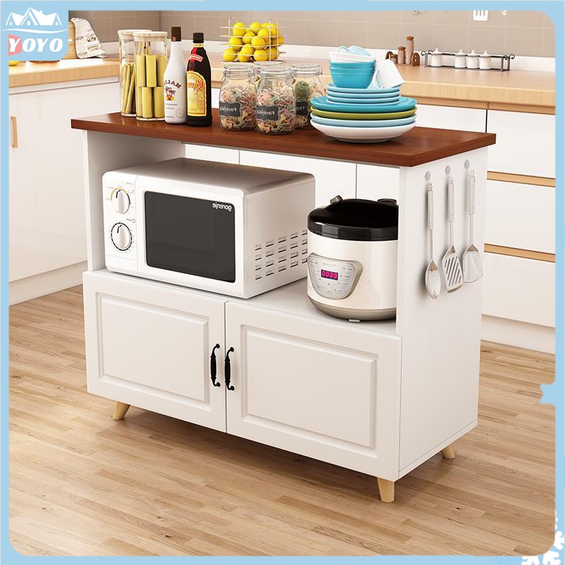 kitchen dining table 3F rice cooker shelf cooker kitchen cabinet Wooden ...