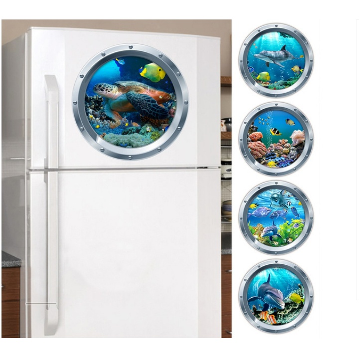 3D Wall Stickers Turtle Ocean Animals Decals vinyldecalsticker Room ...
