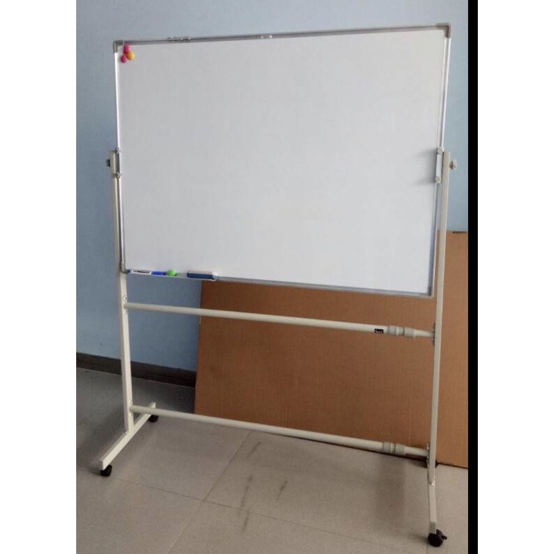 [LOCAL SELLER] Whiteboard Magnetic White board Double Sided Portable ...