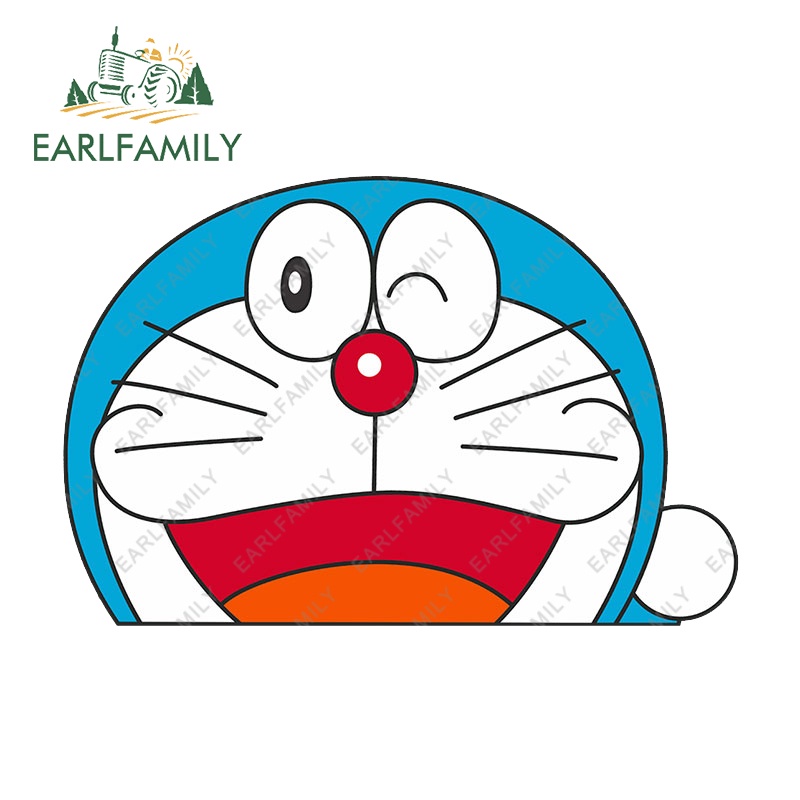 EARLFAMILY 13cm Doraemon Vinyl Car Wrap Stickers Anime Campervan Car ...