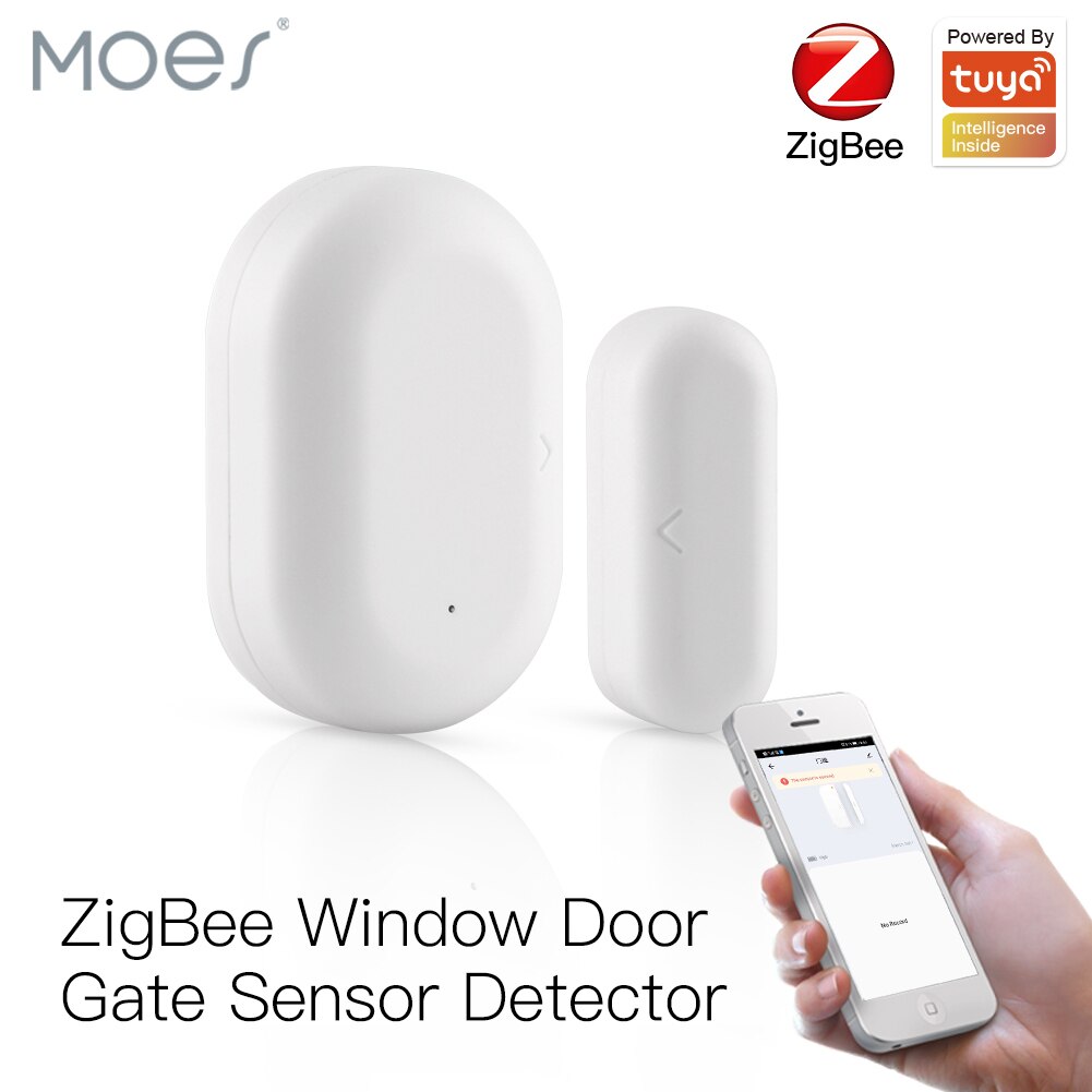 MOES Tuya ZigBee Smart Window Door Gate Sensor Detector Smart Home ...
