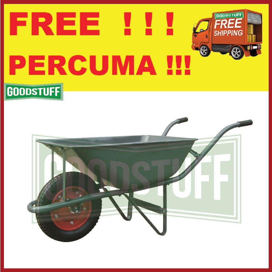 HIGH QUALITY WHEELBARROW CART WHEEL BARROW (SHALLOW TYPE) | Shopee ...