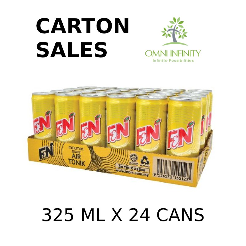 F&N Tonic 325ml Can Drinks Carton Sales (24 cans per carton) | Shopee ...