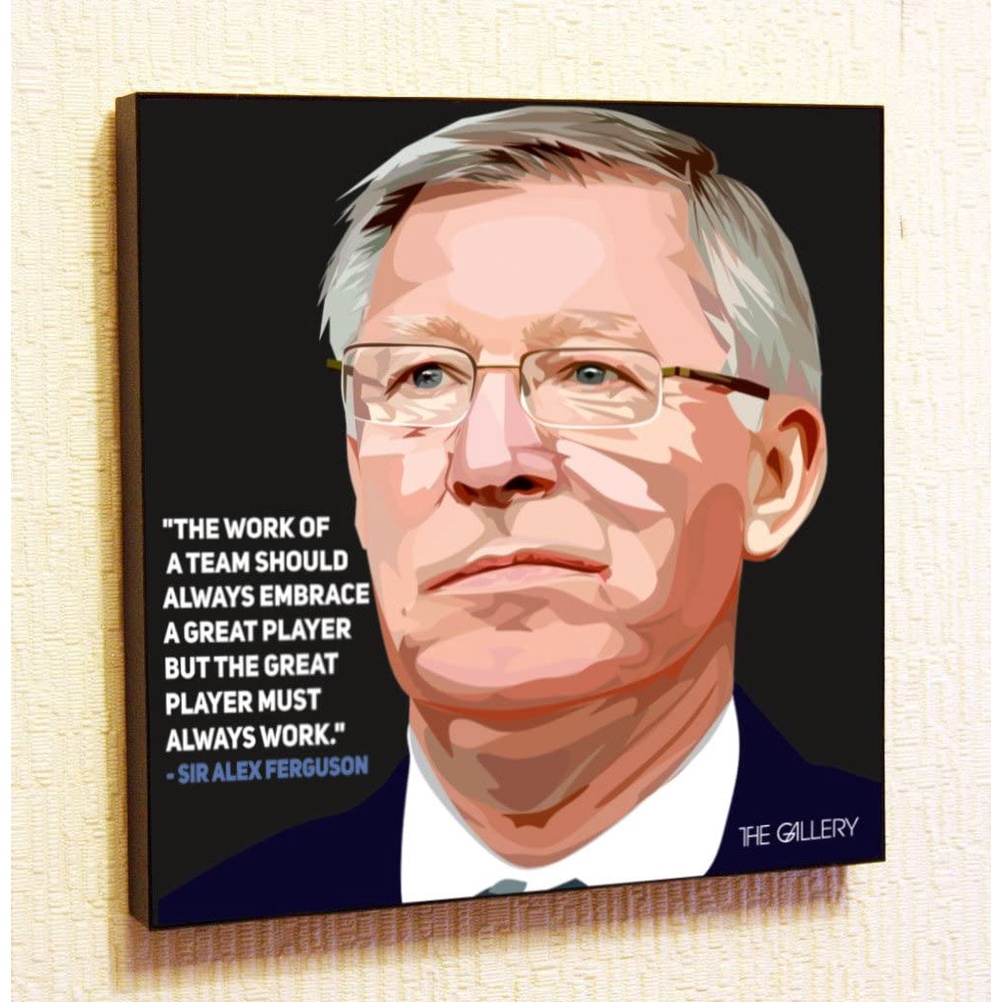 Sir Alex Ferguson Manchester United MU Decor Motivational Quotes Wall ...