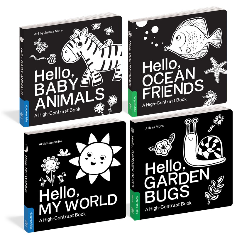 Baby Black and White High-Contrast BOARD BOOK- Hello, My World,Hello ...