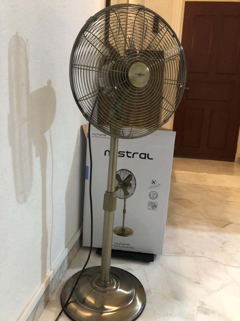 Mistral MLF14MB Metal Slide Fan | Shopee Singapore