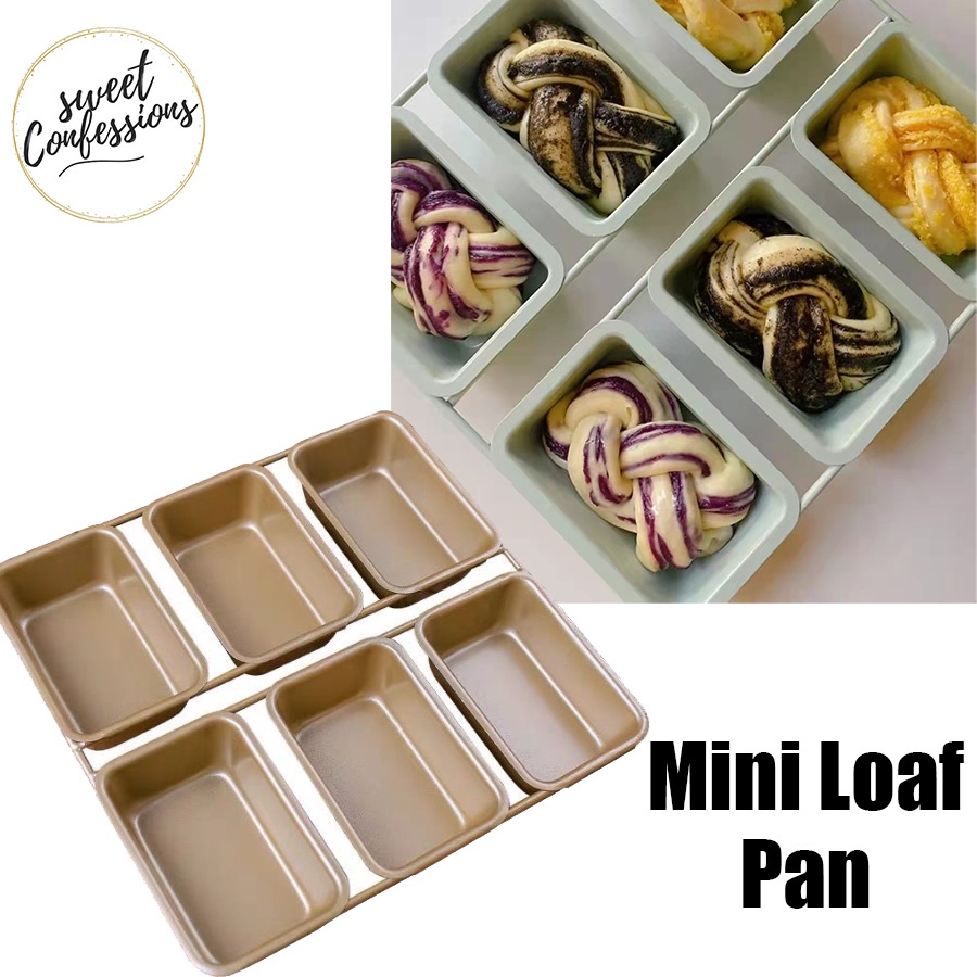6 cavity brownie pan pound cake mould loaf pan baking financier tray 8. ...