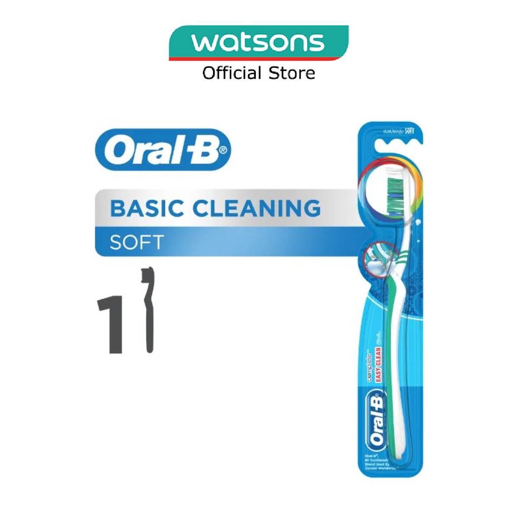 ORAL B Complete Easy Clean (Soft) Manual Toothbrush 1 Count | Shopee ...