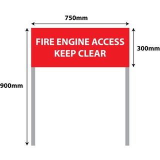 FIRE ENGINE ACCESS SIGN | Shopee Singapore