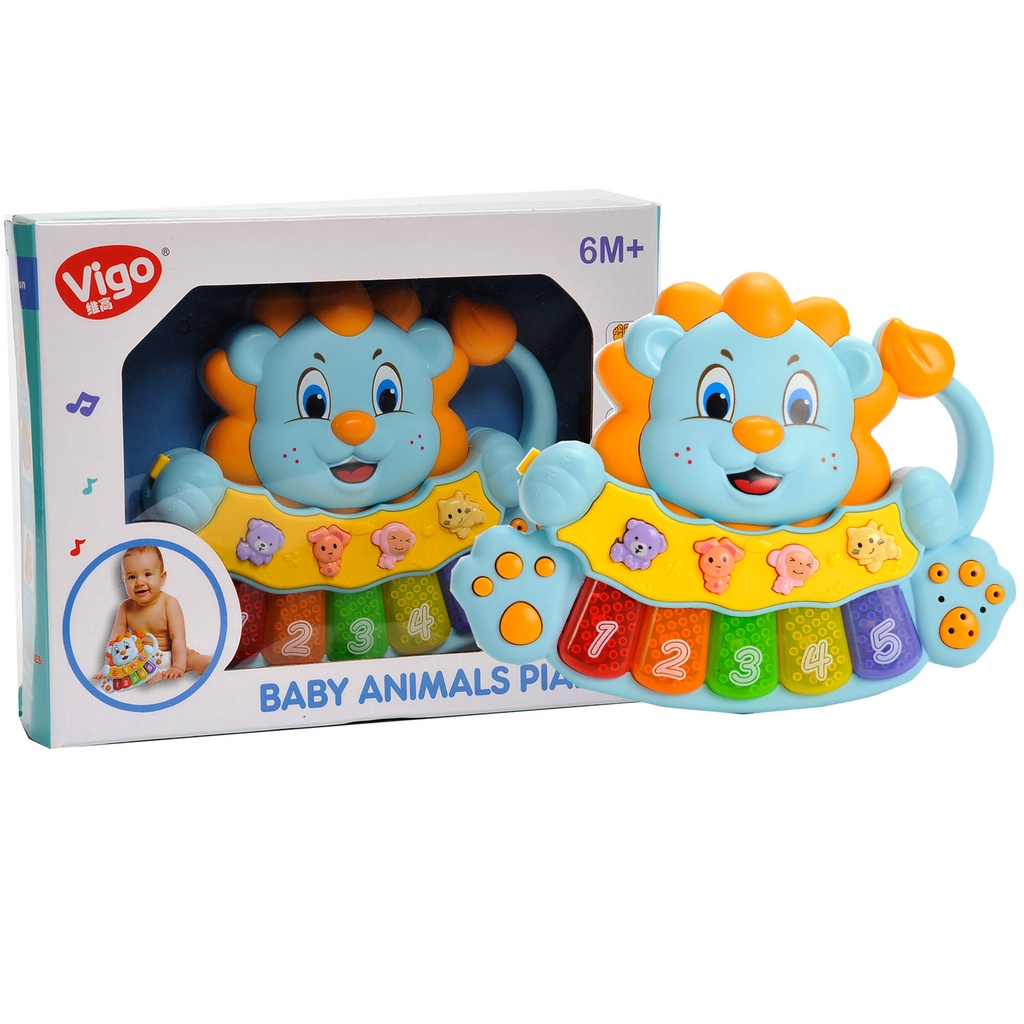 Vigo Baby Animals Piano/Keyboard Musical Sensory Toy | Shopee Singapore