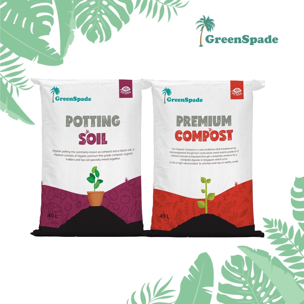 [Bundle Pack] Soil 40L + Compost 40L | Shopee Singapore
