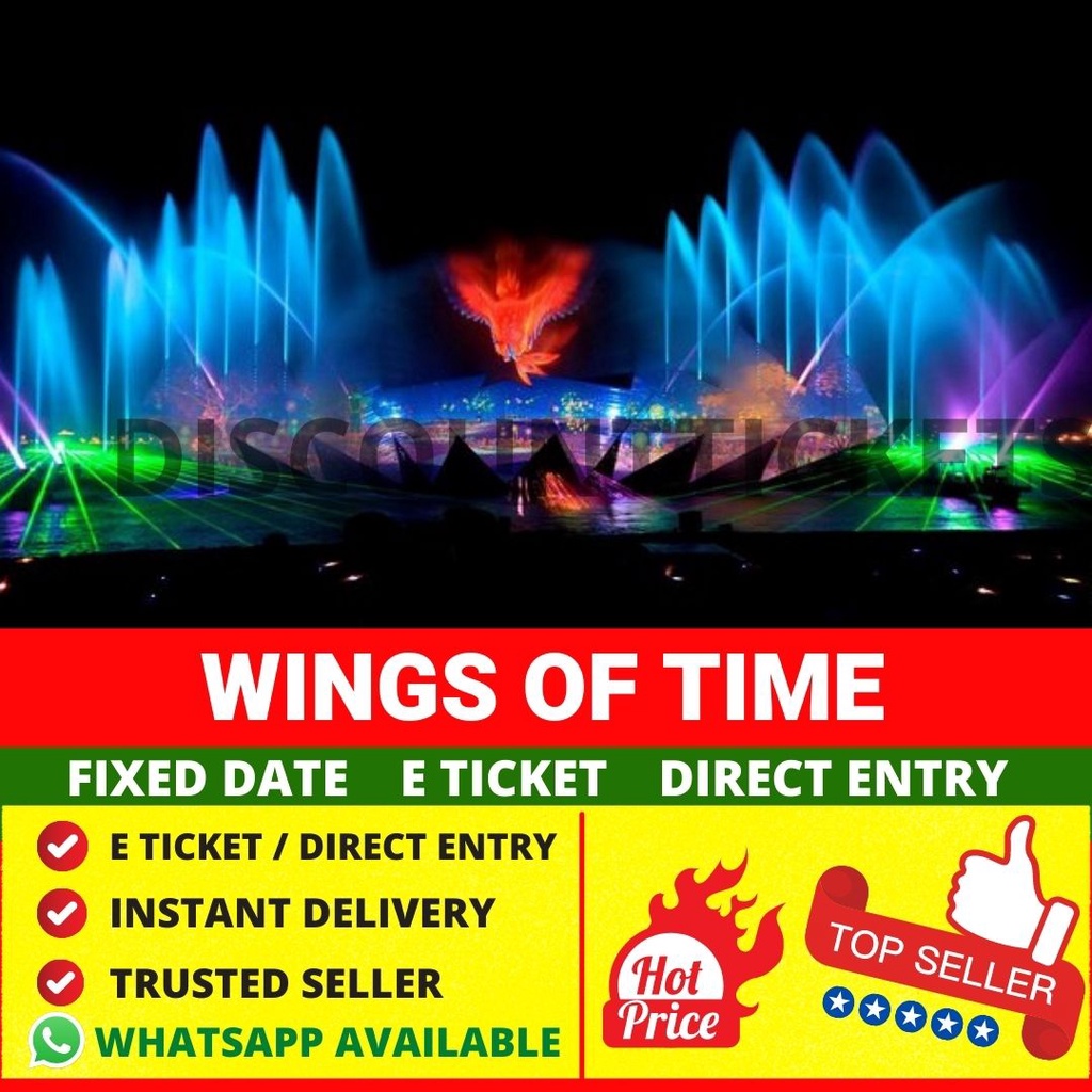 WINGS OF TIME LASER SHOW in SINGAPORE at Beach Station Sentosa light ...