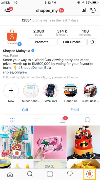 How To Add Your Shopee Shop Link To Your Instagram Profile? | Shopee MY ...