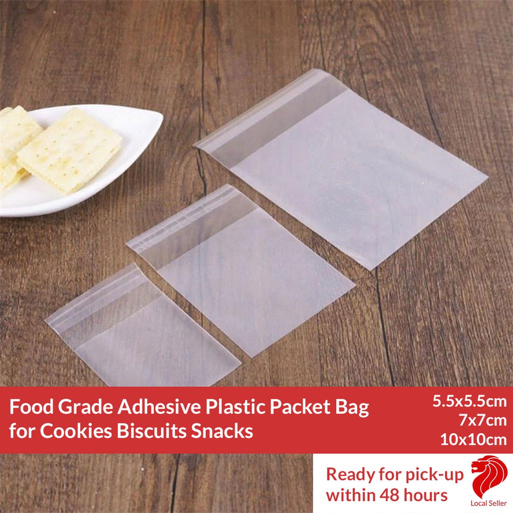 Food Grade Adhesive Plastic Packaging for Cookies Snacks | Shopee Singapore