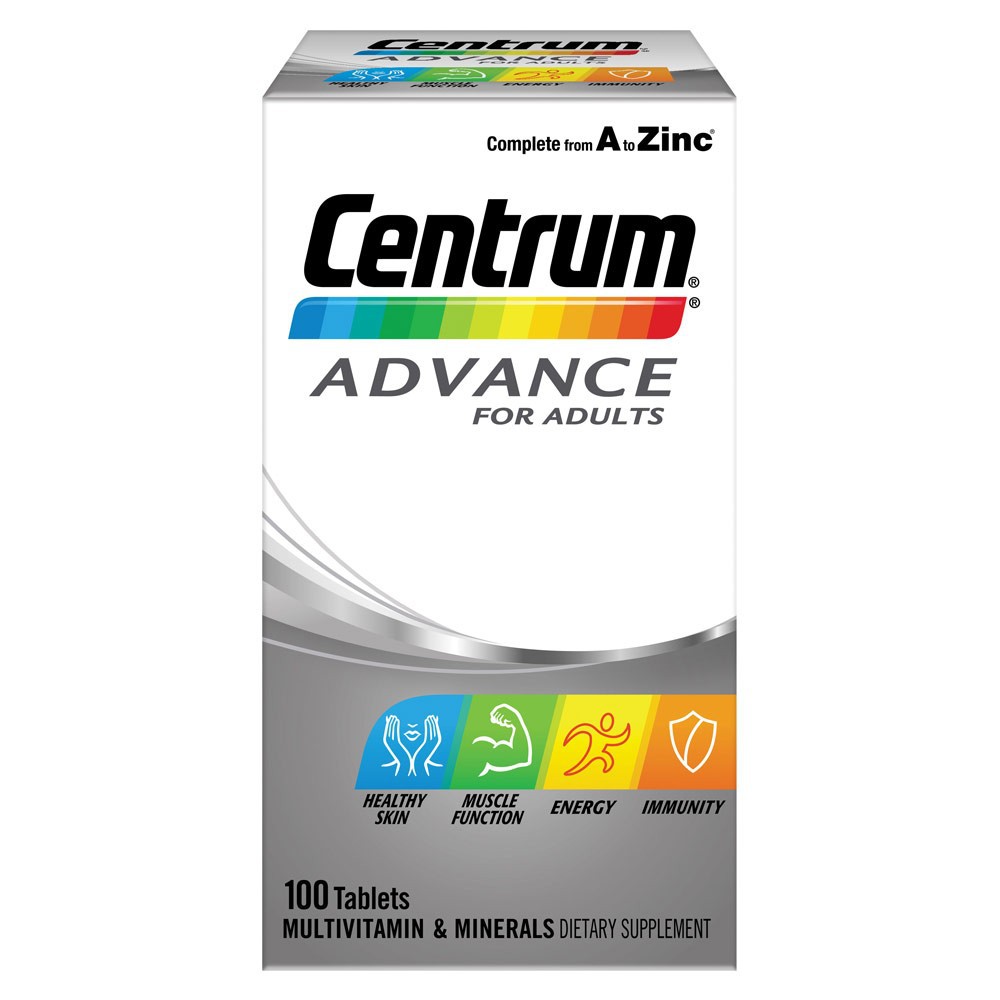 Centrum Advance Multivitamin 100 Tablets Expiry Jan 2022 / Advance ...