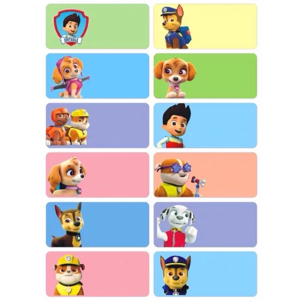 small/medium/large size/Personalised waterproof sticker name labels ...