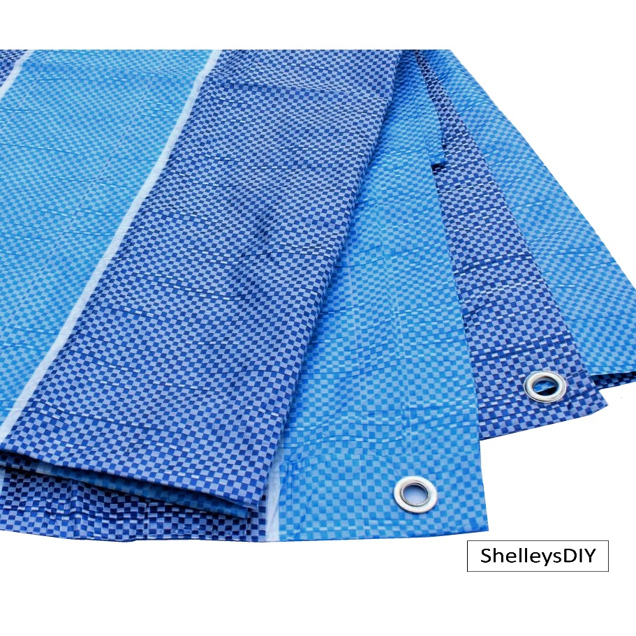 Tarpaulin Sheet / Canvas Sheet Blue & White Waterproof Construction ...