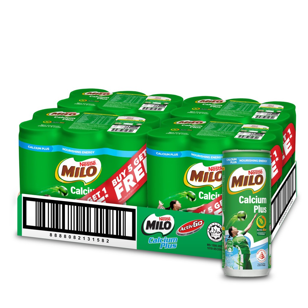 Milo Activ-Go Calcium Plus Can 5+1 Carton | Shopee Singapore