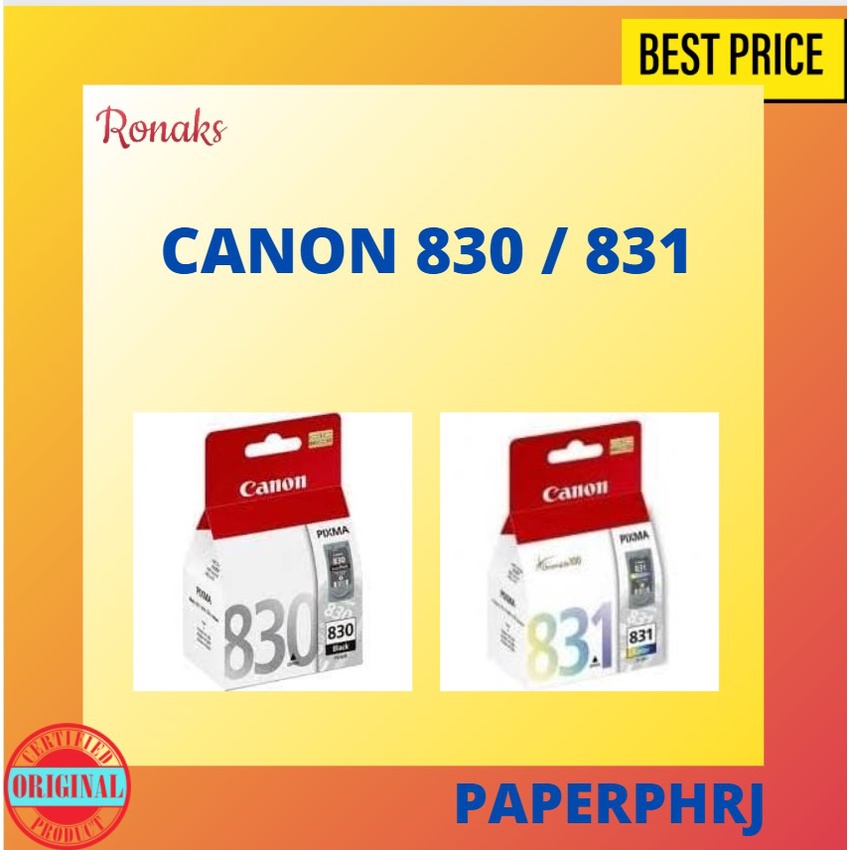 Canon PG-830 PG 830 / CL-831 CL 831 Original Black / Color Ink ...