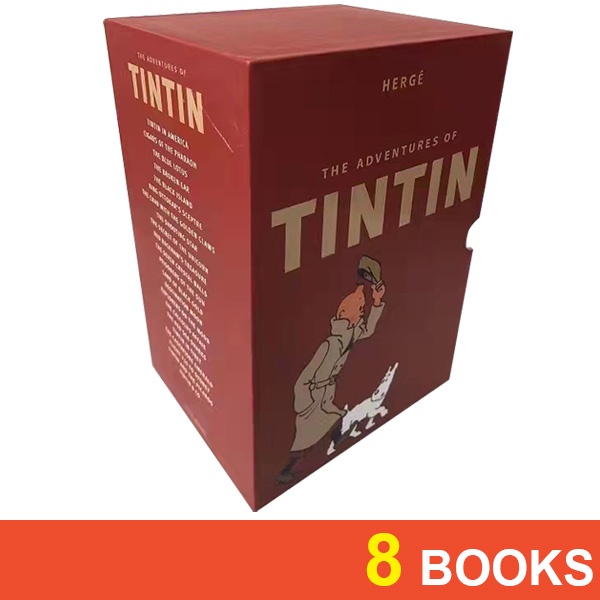 [SG Stock] The Adventures of Tintin Box Set (8 Hardcover Books ...