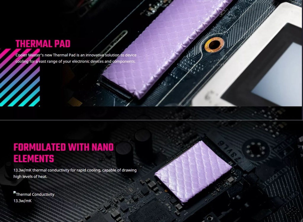 Cooler Master M.2 NVMe SSD Thermal Pad 0.5mm Ultra-thin Design | Shopee ...