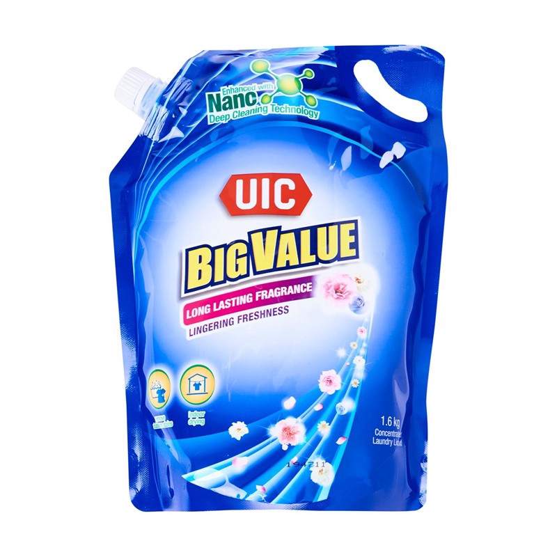 UIC Big Value Laundry Liquid Detergent (Floral Essence) 1.6L | Shopee ...