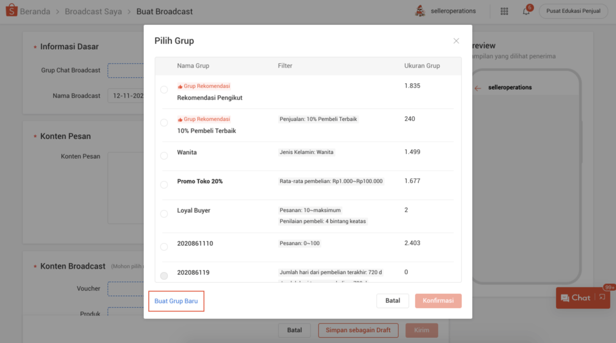 Membuat Chat Broadcast untuk Promosi | Pusat Edukasi Penjual Shopee ...