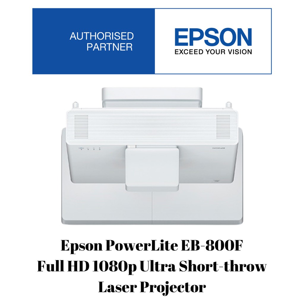 Epson PowerLite EB-800F Full HD 1080p Ultra Short-throw Laser Projector ...
