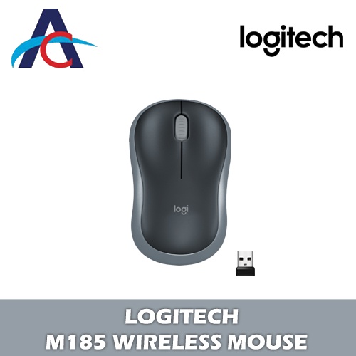 Logitech M185 Wireless Mouse (Grey) | Shopee Singapore