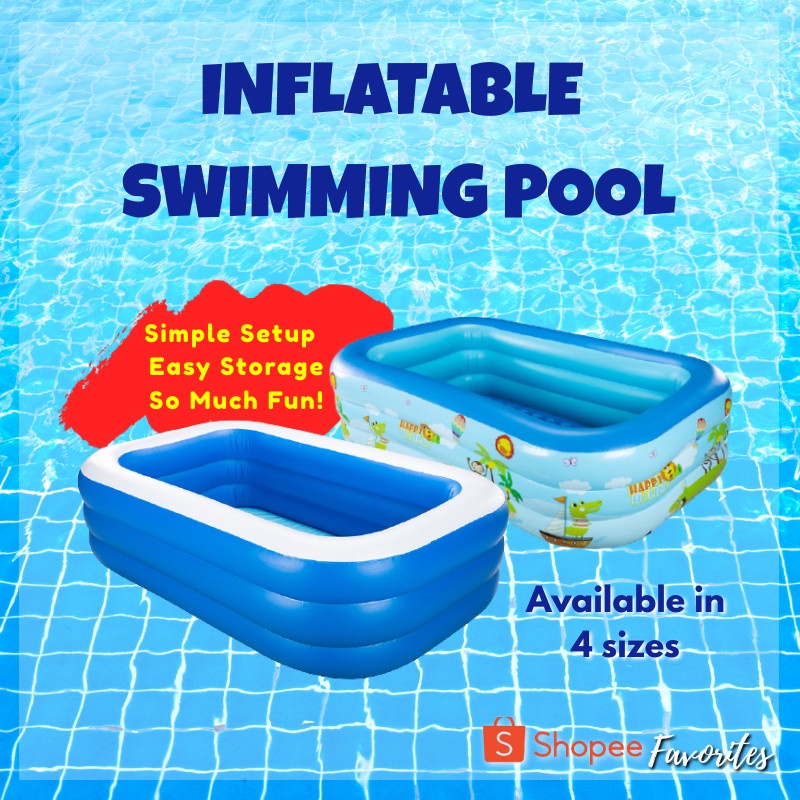 🔥SG READY STOCK🔥 PVC INFLATABLE KIDS POOL | Shopee Singapore