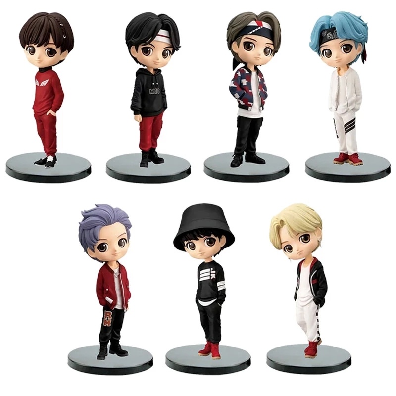 7Pcs/Set BTS TinyTAN Figure Dynamite Bangton Boys Groups BTS Tiny TAN Mini Figurine Collection ...