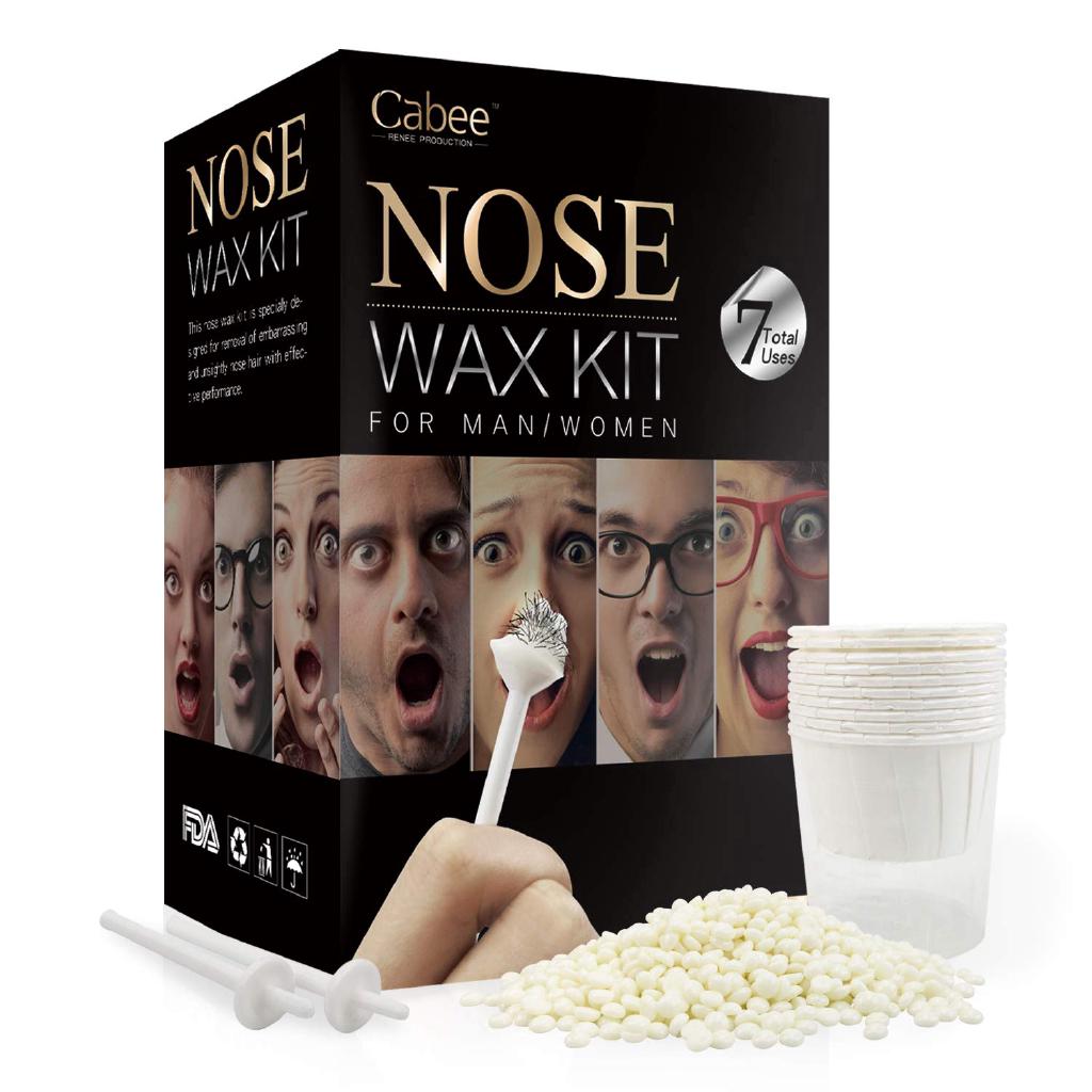 Cabee Nose Wax Kit for Nose Hair Removal Solution for Men & Women ...